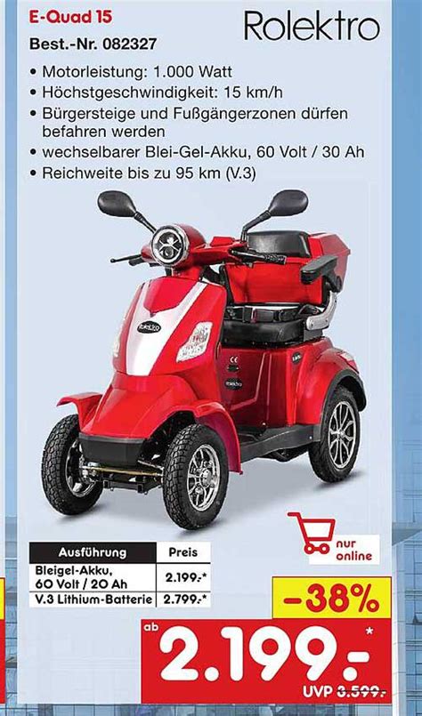 Rolektro E Quad 15 Angebot Bei Netto Marken Discount 1Prospekte De
