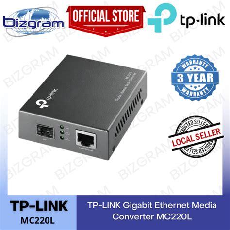 Tp Link Gigabit Ethernet Media Converter Mc L Lazada Singapore