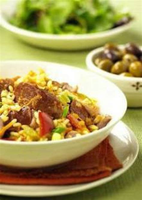 Riz Au Chorizo Et Aux Poivrons