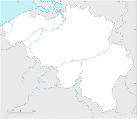 Belgique carte vierge Média Encyclopædia Universalis