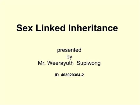 Ppt Sex Linked Inheritance Powerpoint Presentation Free Download Id1252066