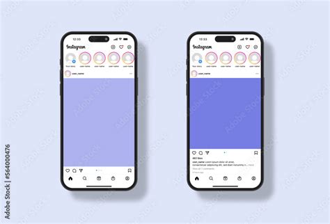 Instagram Mockup Social Media Post Template Instagram Feed Post