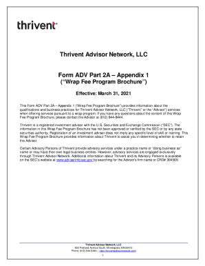Fillable Online Part 2A Appendix 1 Of Form ADV Wrap Fee Program