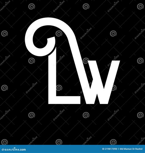 LW Letter Logo Design Initial Letters LW Logo Icon Abstract Letter LW