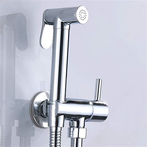 Kit Douchette WC Mitigeur Thermostatique Mural avce Pulvérisateur à