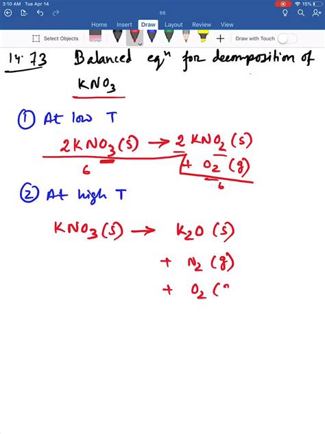 SOLVED Write Balanced Equations For The Thermal Decomposition Of