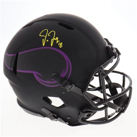 Justin Jefferson Signed Vikings Full Size Authentic On Field Eclipse