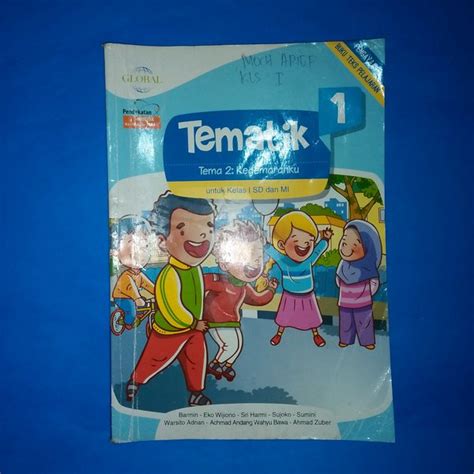 Jual Buku Tematik Untuk SD Kelas 1 Tema 2 Kegemaranku Di Lapak ASN