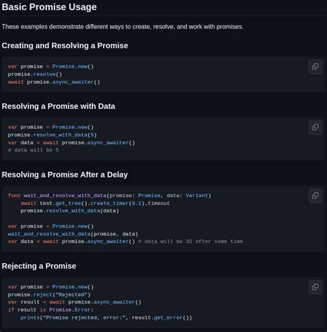 Gdscript Promise Async Utils Godot Asset Library