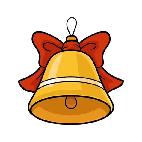 Ilustración de vector de dibujos animados para niños campana con un