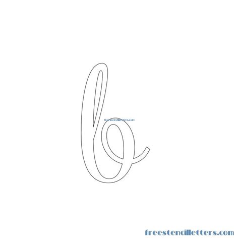 Cursive Stencils And Numbers To Print Free Stencil Letters