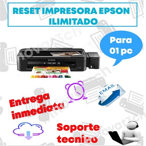 Reset Almohadilla Epson L395 L495 Ilimitado Entregainmediata Mercado