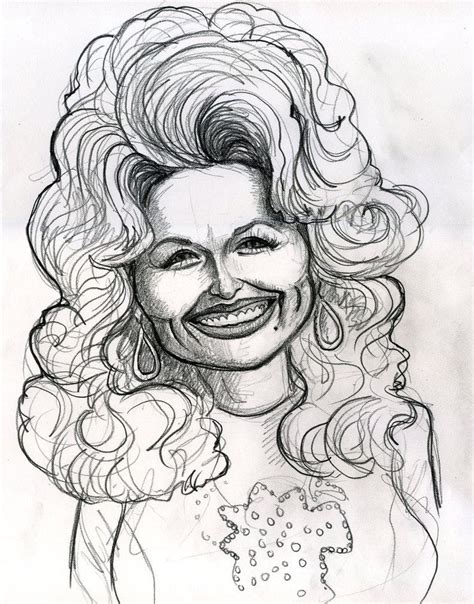 How To Draw Dolly Parton Step By Step Lenavanrossemnude