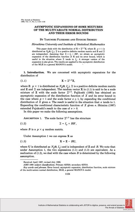 pdf asymptotic expansions of some mixtures of the multivariate normal distribution and their