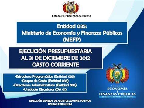 Diapositiva Ministerio De Econom A Y Finanzas P Blicas