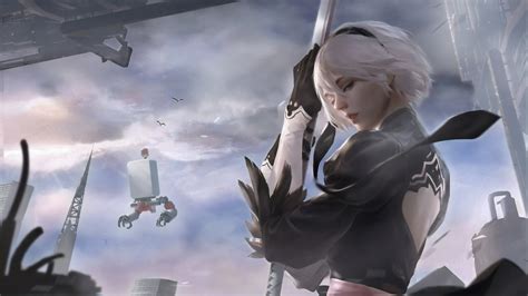 Nier Automata K Desktop Wallpapers Wallpaper Cave