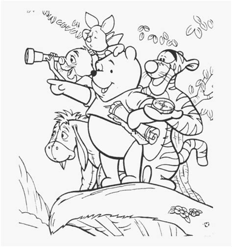 Básico do Ursinho Pooh e seus Amigos para colorir imprimir e desenhar