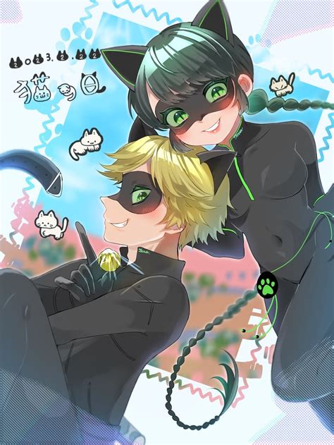 Marinette Dupain Cheng Adrien Agreste Chat Noir And Lady Noir