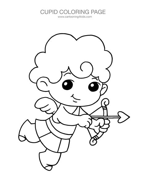 Printable Cupid Coloring Pages