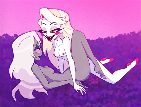 Rule 34 2girls Angel Angel Girl Canon Couple Canon Lesbian Charlie Morningstar Hazbin Hotel