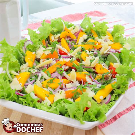 Salada Tropical Simples Comidinhas Do Chef