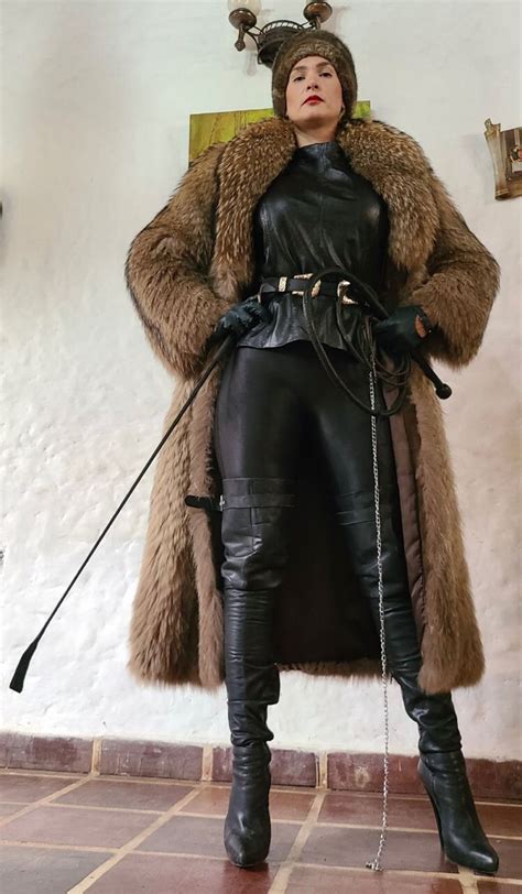 Latex Bdsm Mantel Boot Lover Dominant Women Sexy Older Women Femdom Leather Gloves Boss