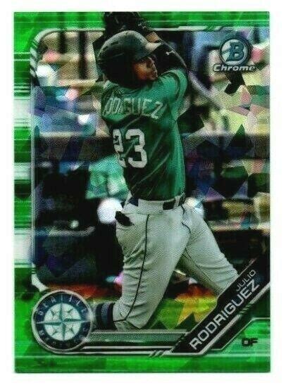 Julio Rodriguez Green Sapphire BDC 60 Prices 2019 Bowman Draft