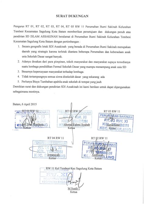 15 Contoh Surat Permohonan Dukungan Pendirian Sekolah