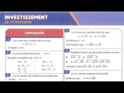 AL MOUFID EN MATHÉMATIQUES 3AC PAGE 88 Ordre et Opérations 3APIC