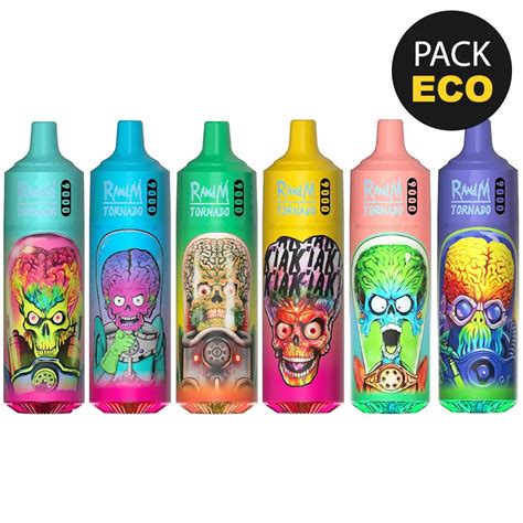 Puff 9000 Tornado RandM Pack De 6 Puff Pas Cher
