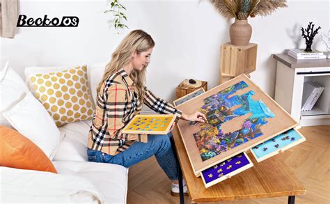 Amazon Becko US 1500 Pc Tilting Puzzle Board With 4 Colorful