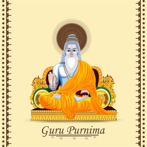 Premium Vector Guru Purnima Religious Holiday Festival Of Guru Shishya