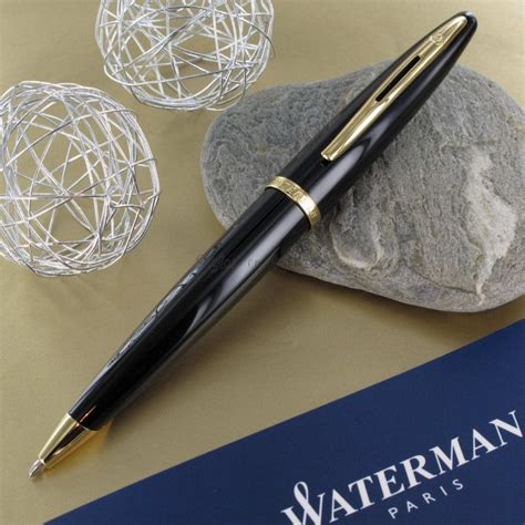 Stylo Bille Waterman Carène Laque Noir et Or sur Stylos En Ligne