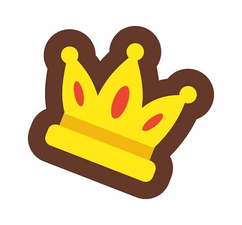 Premium Vector Cartoon Golden Crown Icon Vector Illustration