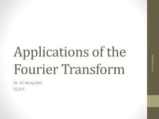 Ppt Fourier Transform And Applications Powerpoint Presentation Free