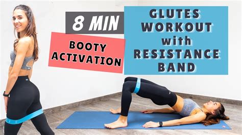 Glutes Workout With Resistance Band Booty Activation Youtube