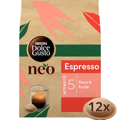 Café dosettes Compatibles Dolce Gusto NEO espresso intensité 5 NESCAFE