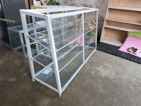 L Shaped Glass Estante Detachable Furniture Home Living Furniture