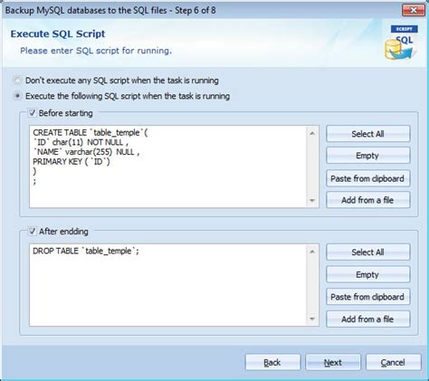 back up mysql databases to the sql files automatic backup scheduler for mysql