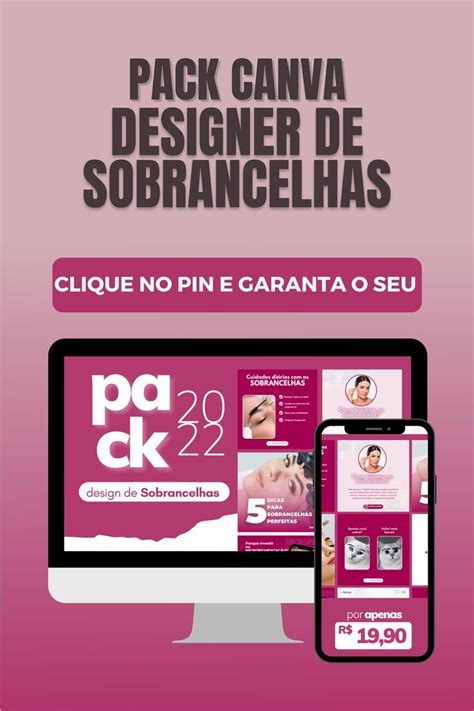 Pack Completo Para Designer De Sobrancelha 150 Artes 100