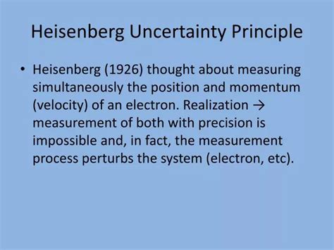 Ppt Heisenberg Uncertainty Principle Powerpoint Presentation Free