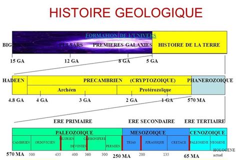 Histoire G Ologique Chronologie Histoire De La Terre Geologie