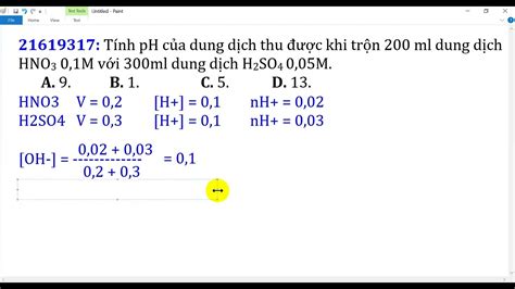 Dung Dịch HNO3 0 1M Có pH Bằng Bao Nhiêu Khám Phá Ngay