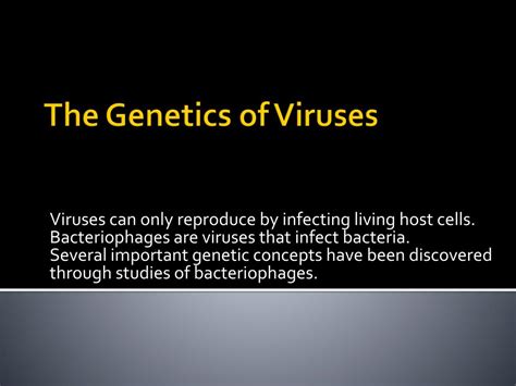 PPT Chapter 8 The Genetics Of Bacteria And Their Viruses PowerPoint