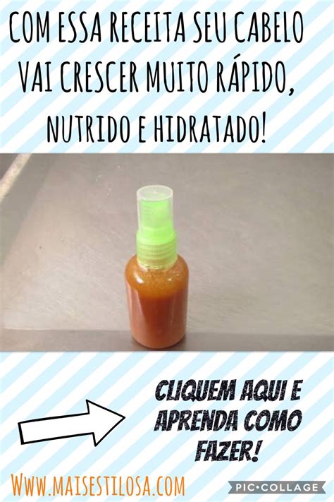 Essa receita caseira super fácil de fazer nutre hidrata e acelera o