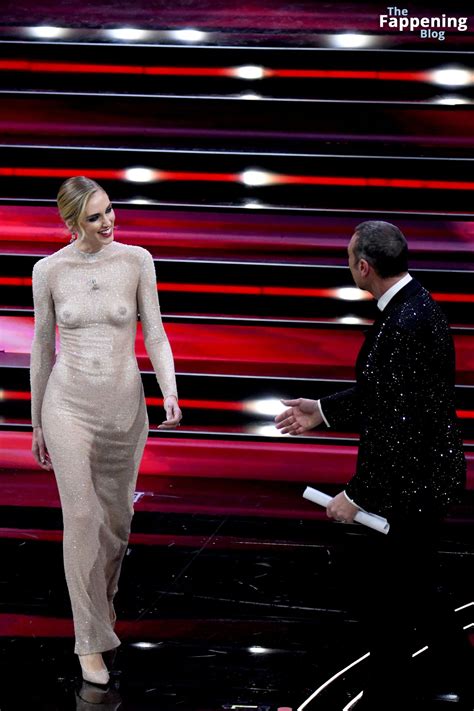Chiara Ferragni Flaunts Her Nipples In A See Through Dress At The