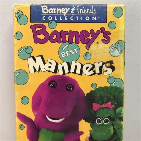 Barney Friends Collection Best Manners Vhs Video Tape Vtg Sing Along