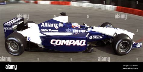 JUAN PABLO MONTOYA PILOTE DE BMW WILLIAMS EN COLOMBIE LORS DE L