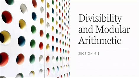 divisibility and modular arithmetic youtube
