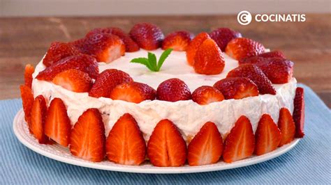 Tarta De Fresas Con Nata Sin Horno